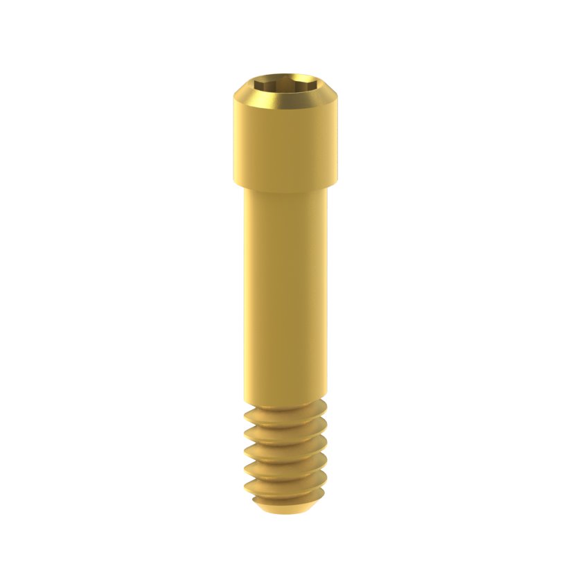 Biomet-3i® Certain® compatible TiN-Coated Titanium Abutment Screw